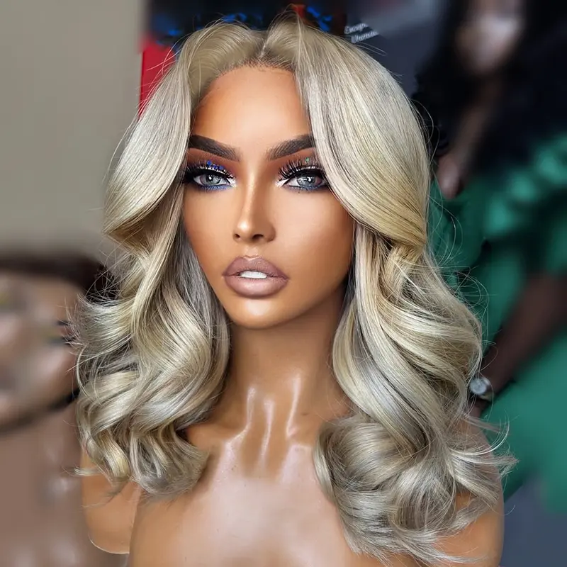Short Bob Straight Wig Human Hair Lace Front Wigs For Women Natural ...